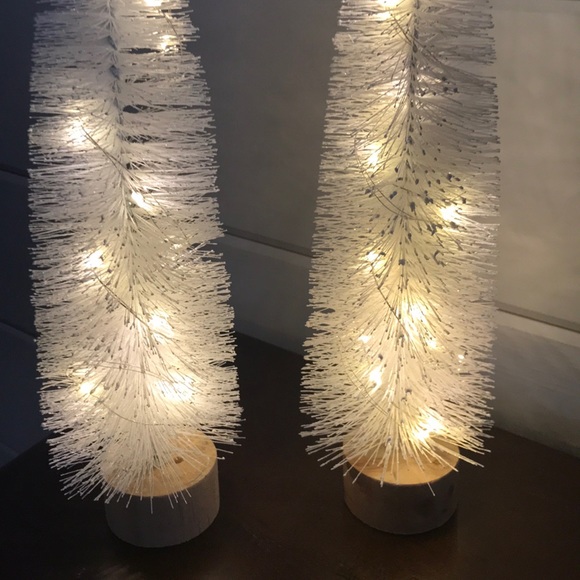 Holiday | Set Of 2 New Lighted Bottle Brush Trees | Poshmark